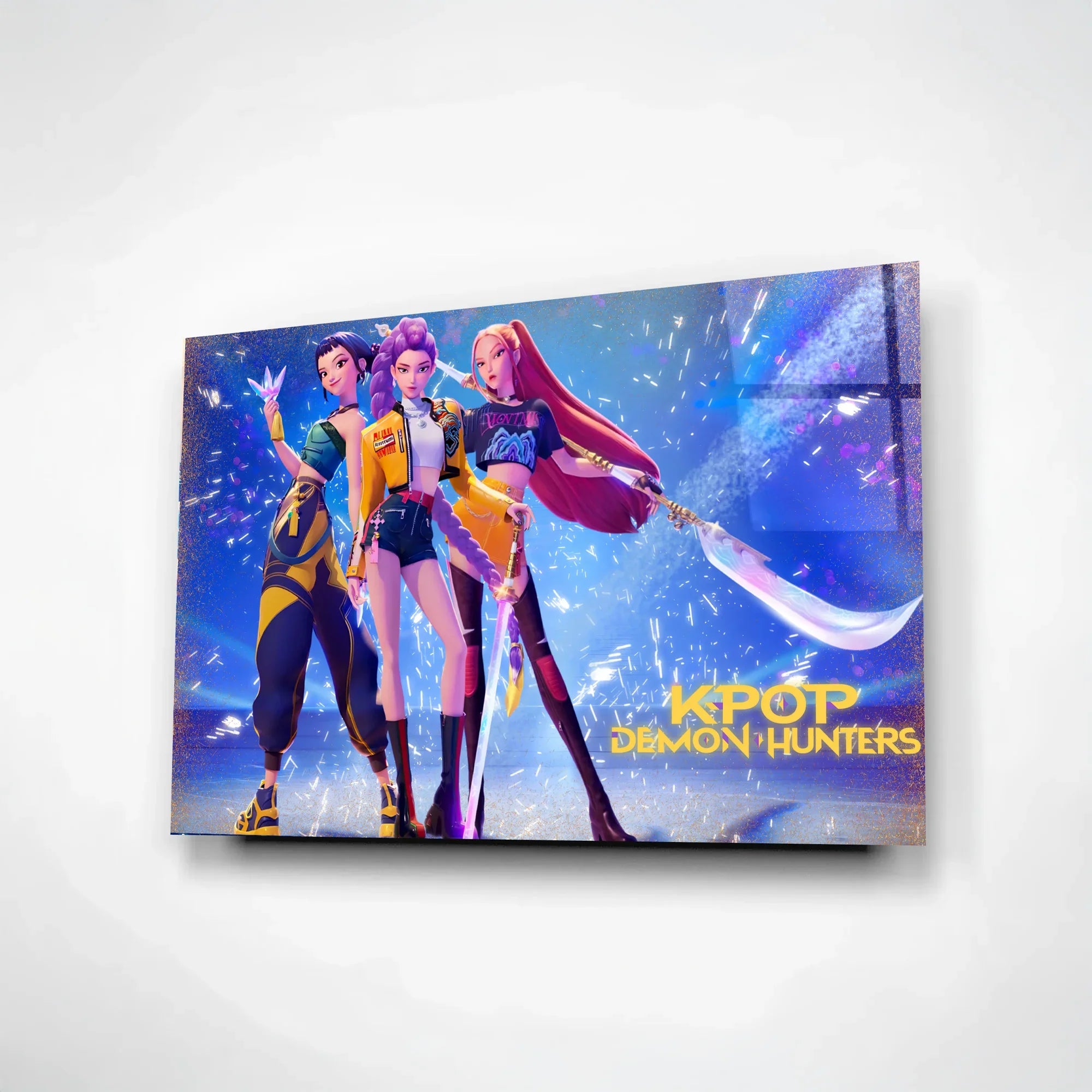 K-Pop Demon Hunters Trinity Glass Art – Minteefy